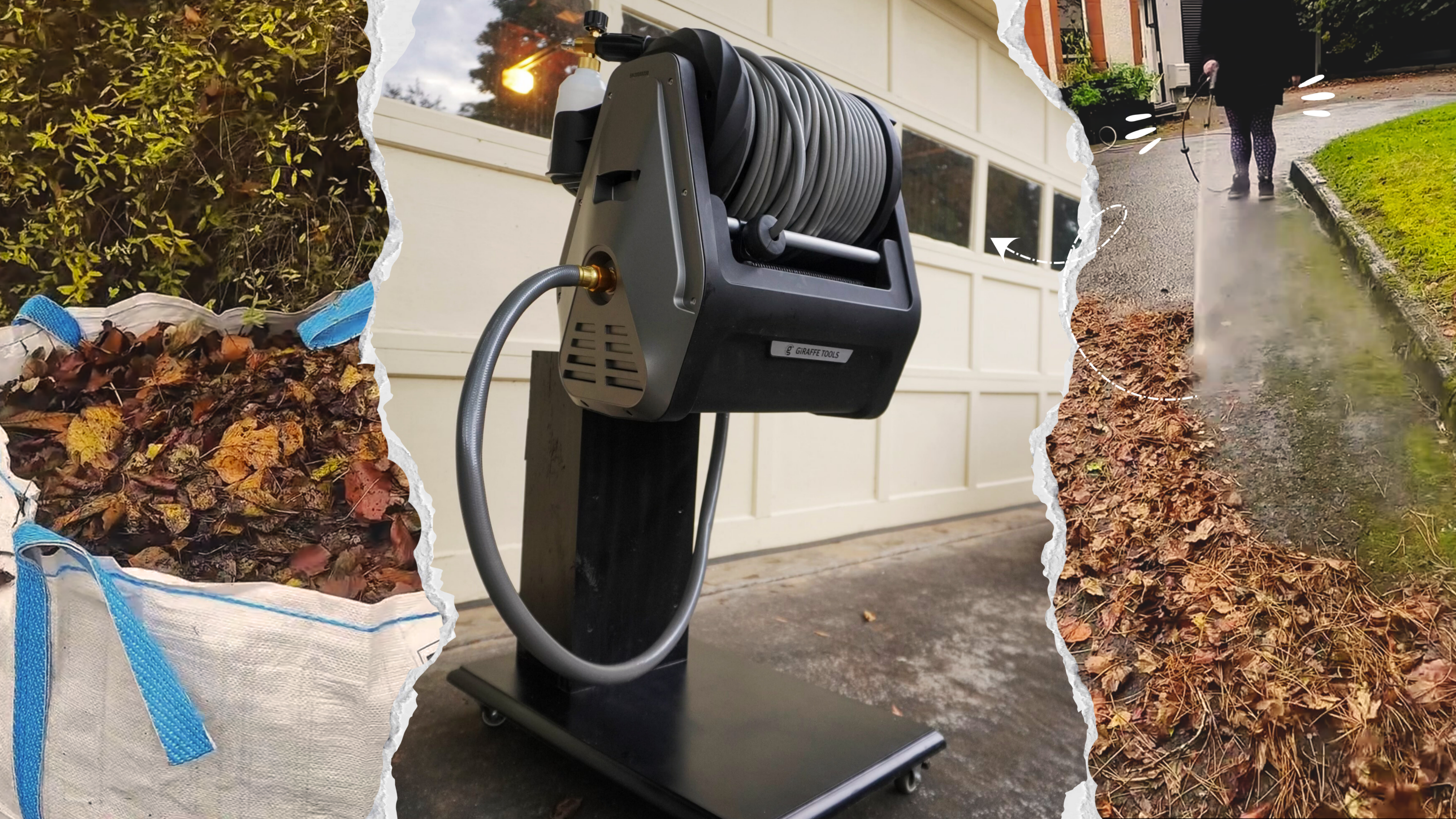 How to Use a Pressure Washer to Clear Leaves and Slippery Driveways