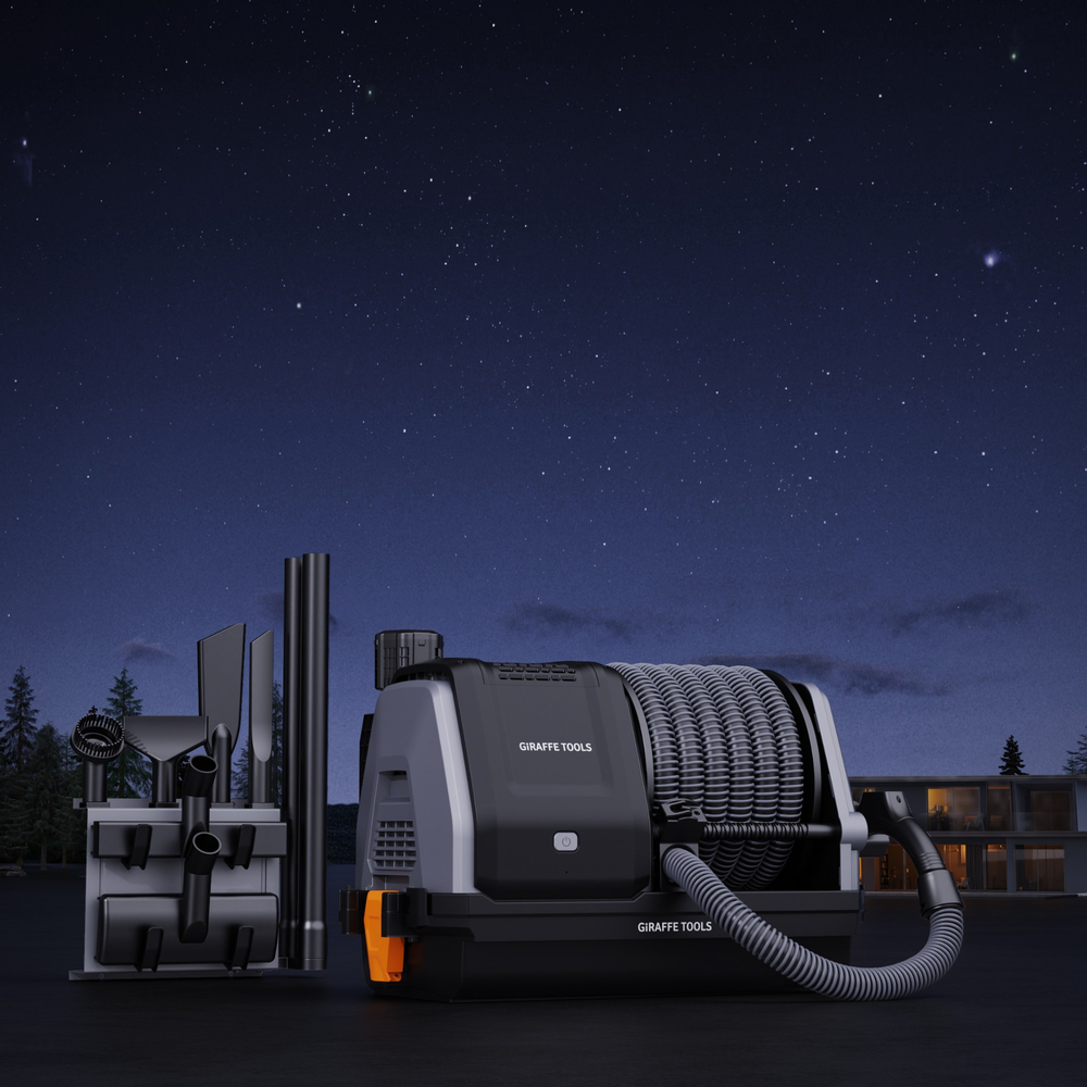 Retractable Garage Vacuum Launch