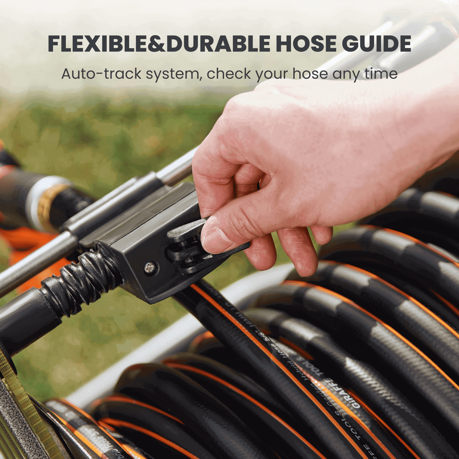 Garden Hose Reel Cart-2 Wheels | Giraffe Tools