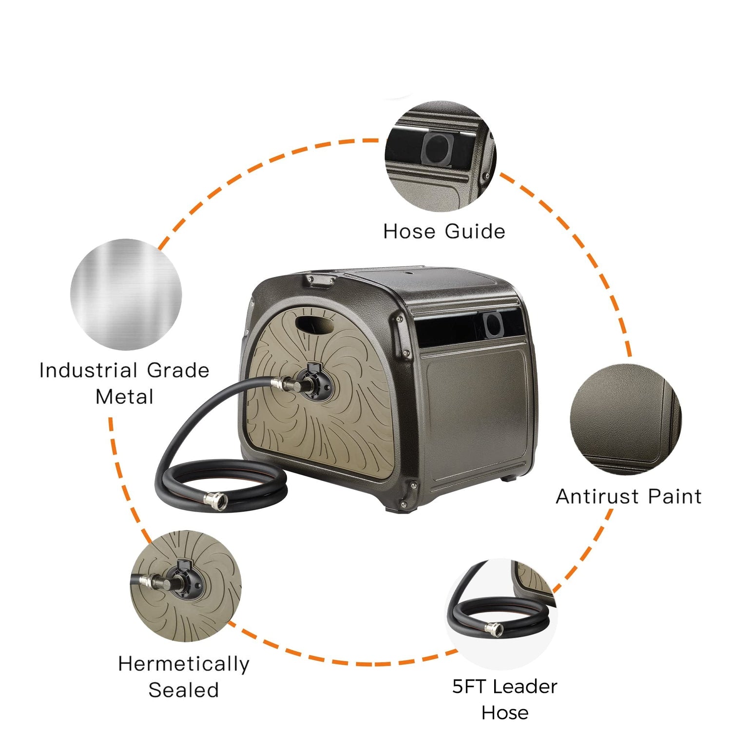 Garden Hose Reel Box | Giraffe Tools